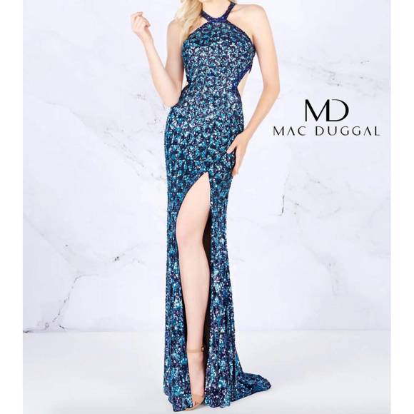 Mac Duggal | Dresses | New Mac Duggal 4933a In Blue | Poshmark